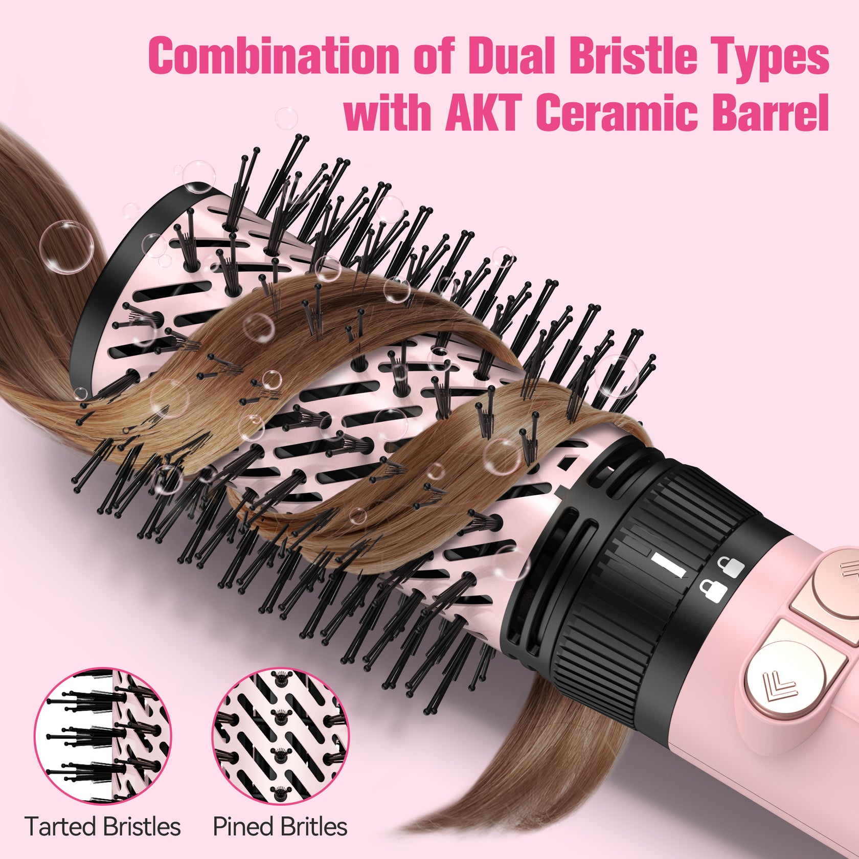 Farery 4-IN-1 Rotating Hair Dryer Brush Set