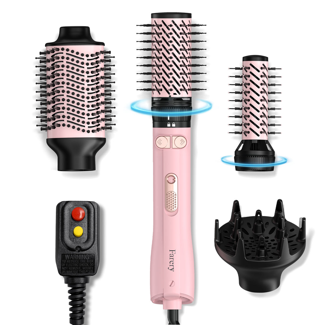 Farery 4-IN-1 Rotating Hair Dryer Brush Set